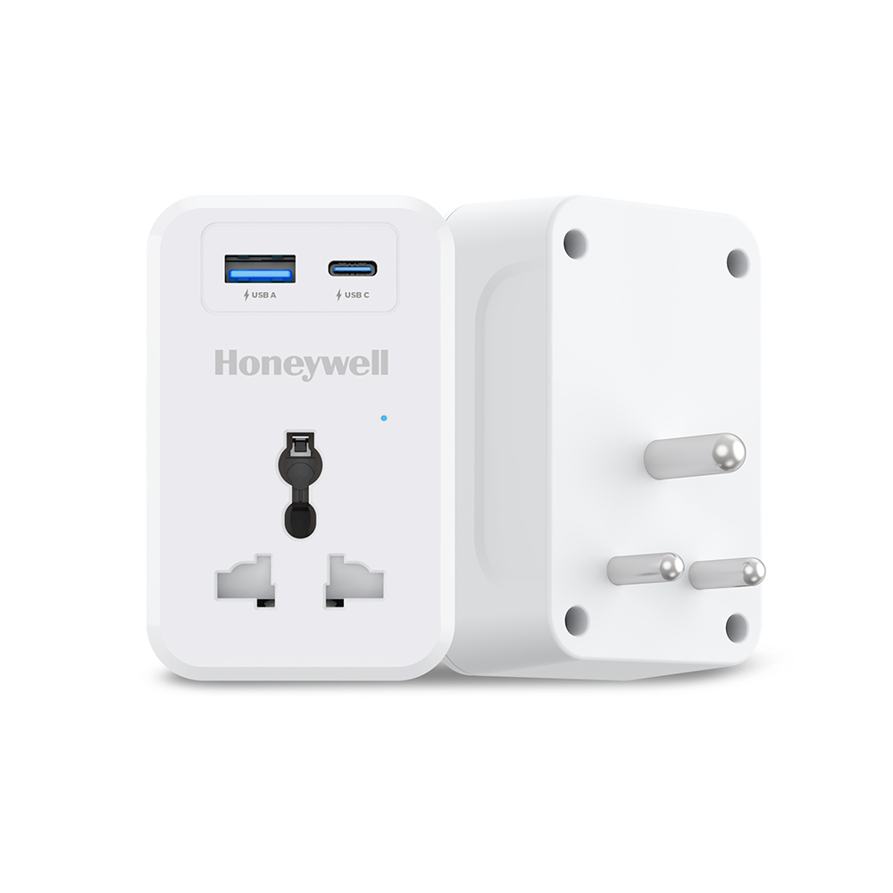 Honeywell 1 Outlet Surge Cube with 1 Type C and 1 USB